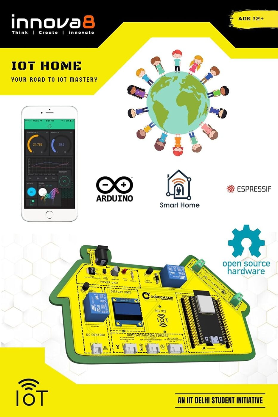 Innow8 IoT Home Kit | Smart Home Automation with Temperature, Air ...