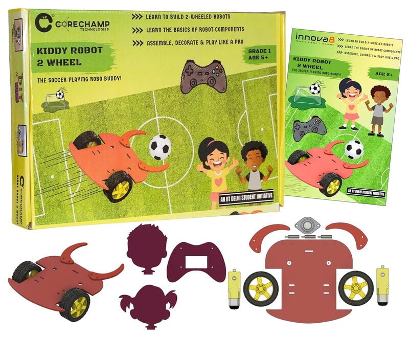 Kiddy Bot 2 Wheel Robotics with Plug-n- Play Child-Friendly Electronics ...