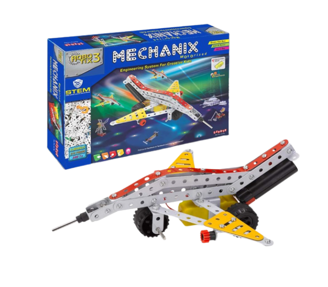 Mechanix Robotix-3 DIY Stem and Steam Education Metal Construction Set ...