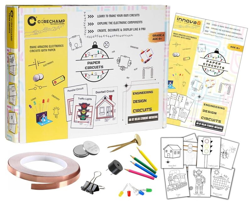 Paper Ciruit kit 15 Stencils by STEM Bazaar